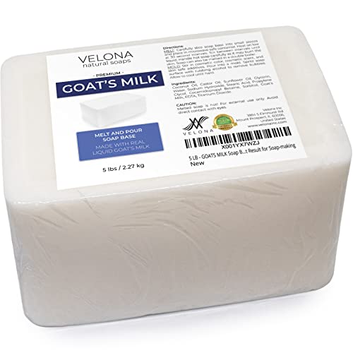 velona 10 LB - GOATS MILK Soap Base SLS/SLES free | Melt and Pour | Natural Bars For The Best Result for Soap-making