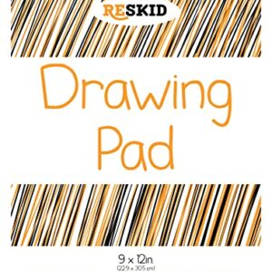 Reskid Kids Drawing Pads - 3 Pack of 9x12 Inch with 50 Sheets Each - Removable Pages for Easy Display and Preservation, Perfect for Young Artists