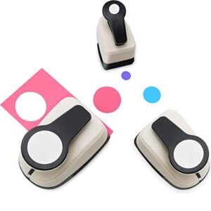 hole puncher, hole punch, circle punch, paper punches for crafting, circle hole punch, 1 inch hole punch, 1 inch circle punch, large hole punch, hole puncher single, 3pcs circle punch set