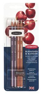 derwent blender and burnisher pencil set, drawing, art supplies (2301774) , 1 set , assorted