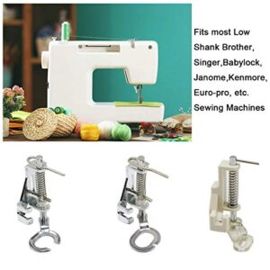 Large Metal Free Motion Quilting Darning Sewing Machine Presser Foot - Fits All Low Shank Singer, Brother, Babylock, Euro-Pro, Janome, Kenmore, White, Juki, New Home, Simplicity, Elna and More