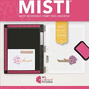 Misti Stamp Tool Original Size Stamp Positioner (2020 Version); Includes Bar Magnet and Foam Pad; The Most Incredible Stamp Tool Invented