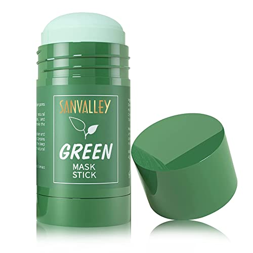 Green Tea Mask Stick, Blackhead Remover with Green Tea Extract, Deep Pore Cleansing, Acne Oil Control, Green Tea Purifying and Detoxifying Skin for Men and Women…