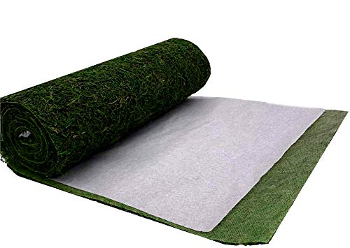 Farmoo Moss Table Runner, Preserved Moss Mat for Crafts Wedding Party Decor (12" x 71" Moss Roll)