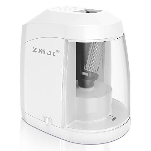 ZMOL Electric Pencil Sharpeners Battery Operated, Pencil Sharpener for Colored Pencils, Auto Stop for No.2/Colored Pencils(6-8mm),School/Classroom/Office/Home(USB Cable Included)