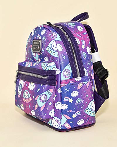 Loungefly Hello Kitty Spaceships Print Mini Backpack Standard