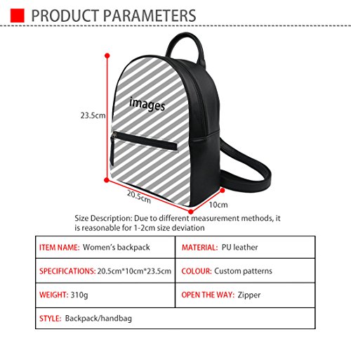 Freewander Mini Backpack Double Storage Unique Design Custom Patterns Customize Picture Photo Basics Rucksack