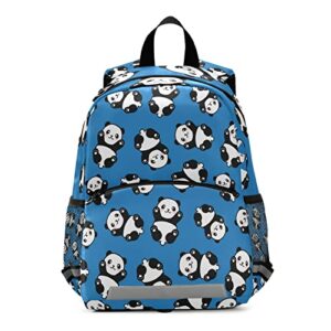 fisyme panda bear backpack schoolbag kids daypack toddler travel school bag small mini backpacks for kindergarten preschool nursery children boys girl with chest strap