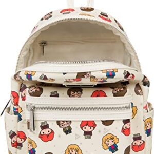 Loungefly Harry Potter Chibi Characters All Over Print Mini Backpack