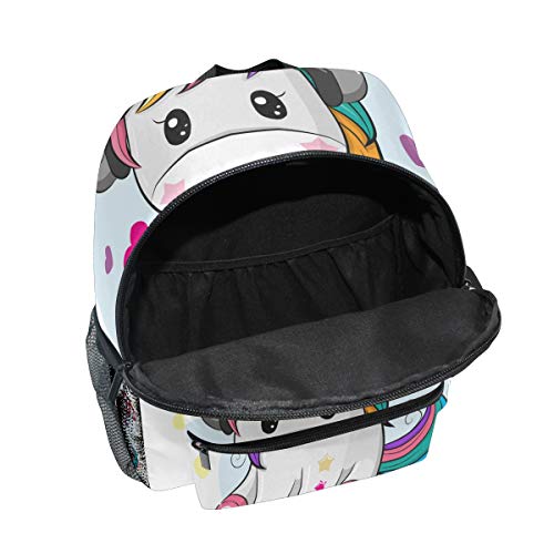 Cute Kid's Toddler Backpack Unicorn Schoolbag for Boys Girls,Kindergarten Children Bag Preschool Nursery Travel Bag with Chest Clip(Music Floral Unicorn)