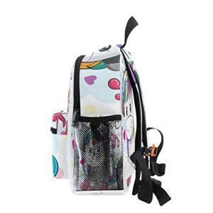 Cute Kid's Toddler Backpack Unicorn Schoolbag for Boys Girls,Kindergarten Children Bag Preschool Nursery Travel Bag with Chest Clip(Music Floral Unicorn)