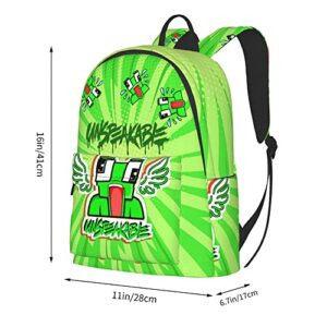 Cartoon Backpacks for Girls Boys Lightweight Bookbag Gifts 16 Inch Laptop Backpack Packsack for Work Travel