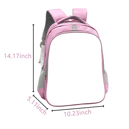 Custom 13 Inch Schoolbag TurnRed Anime Reflective Stripe Pink Girls Backpack