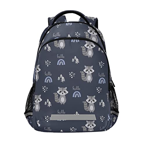 Cute Raccoon Kids Backpack for Boys Space Animal Unicorn Backpacks Preschool Toddler BookBags Kindergarten Elemetary School Bags