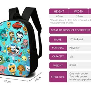 Cartoon Backpack Boys Girls Bookbag Waterproof Lightweight Dayback Travel Hiking Laptop Backpacks 16 inch