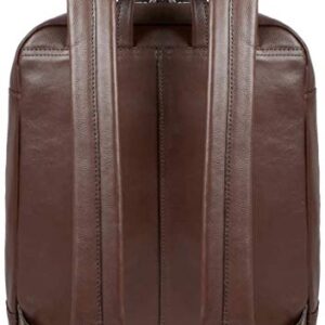 Hidesign Aiden Large Multi-functional Leather 17 Inch Laptop Backpack (Brown)