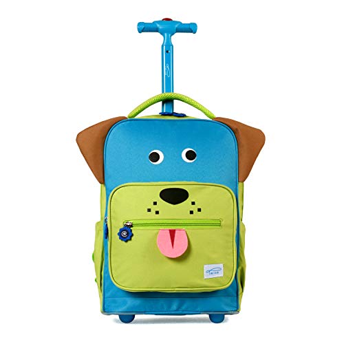 TWISE SIDE-KICK SCHOOL, TRAVEL ROLLING BACKPACK FOR KIDS AND TODDLERS (PUP)