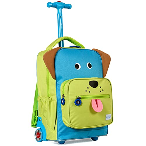 TWISE SIDE-KICK SCHOOL, TRAVEL ROLLING BACKPACK FOR KIDS AND TODDLERS (PUP)