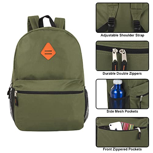 Trail maker Wholesale 19 Inch Backpacks in Bulk 24 Pack for Kids, School, for Adults for Nonprofit (Pack 1)