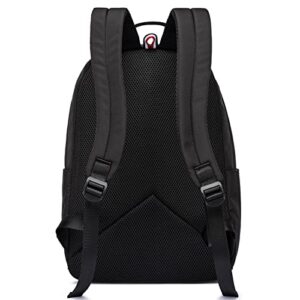 Mikayon My Hero Academia Todoroki Shoto Backpack Anime Dabi Print MHA Deku Laptops Backpack Mens Big Capacity Schoolbag (Black)