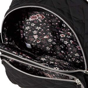 Vera Bradley womens Performance Twill Small Backpack Bookbag, Classic Black, One Size US