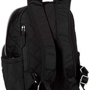 Vera Bradley womens Performance Twill Small Backpack Bookbag, Classic Black, One Size US