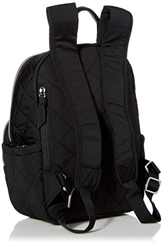 Vera Bradley womens Performance Twill Small Backpack Bookbag, Classic Black, One Size US