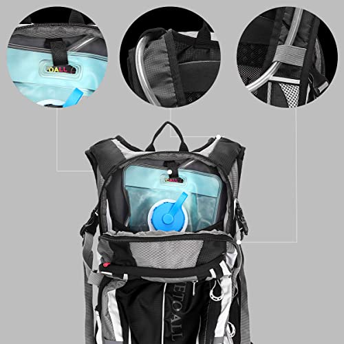 Leathario 18L Cycling Backpack Men Women Bike Daypack for Outdoor Waterproof Rucksack for Camping Hiking