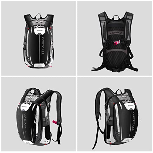 Leathario 18L Cycling Backpack Men Women Bike Daypack for Outdoor Waterproof Rucksack for Camping Hiking