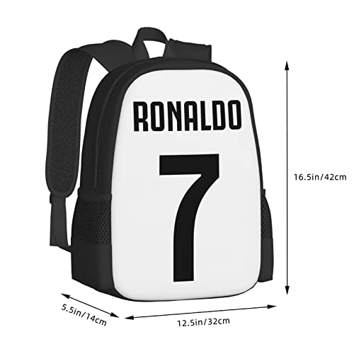 Ronaldo #7 Cr7 Adult Youth Backpacks Student Bag Laptop Bag Bookbag Usb Backpack For Daily