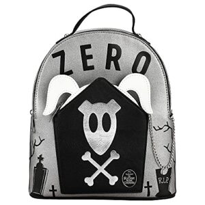 nightmare before christmas zero graveyard metallic mini backpack with removable coin pouch