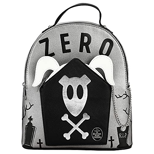 Nightmare Before Christmas Zero Graveyard Metallic Mini Backpack with Removable Coin Pouch