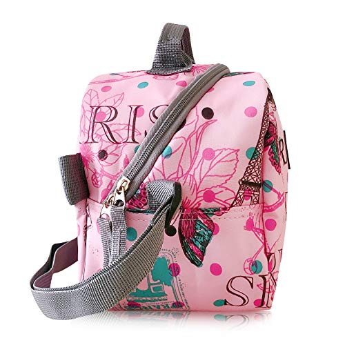 Tilami Rolling Backpack Laptop 18 inch with Lunch Bag, Butterfly