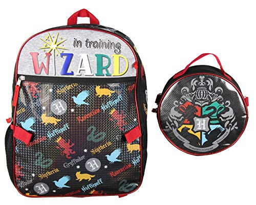 Harry Potter Kids Backpack Wizard In Training 5PC 16" Hogwarts School Combo Set