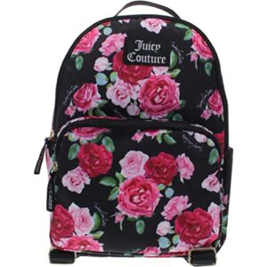 juicy couture womens sport yourself floral print recycled backpack black large