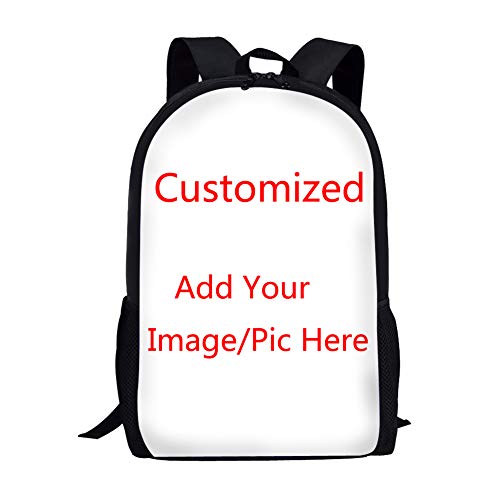 Coloranimal Custom Your Own Image Teens Girls Boys School Backpacks Large Capacity Shoulder Book Bags