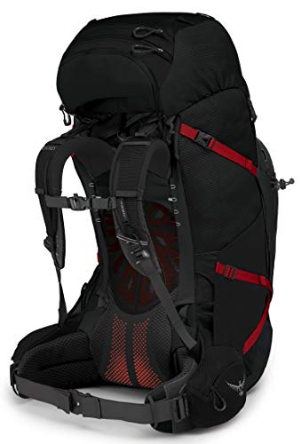 Osprey Aether Plus 85 Men's Backpacking Backpack, Black, Large/X-Large