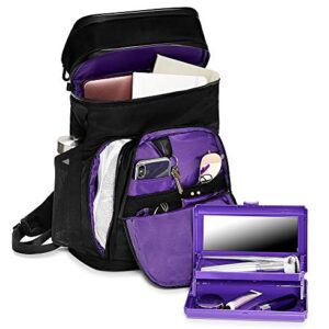 Caboodles Active by Simone Biles MVP Beauty Pack, Gym Bag with Padded Computer Compartment, Black, (Model: CAB60000A)