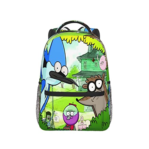 ORPJXIO Backpack Regular Anime Show Double Shoulder Bag for Unisex Laptop Bagpack Large Capacity Travel Backpack for Hiking Work Camping