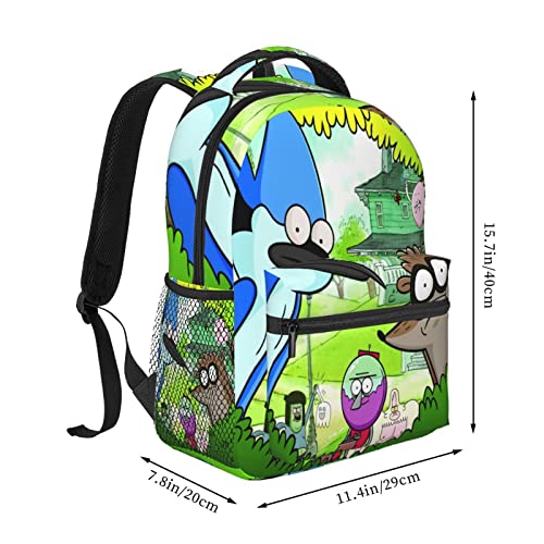 ORPJXIO Backpack Regular Anime Show Double Shoulder Bag for Unisex Laptop Bagpack Large Capacity Travel Backpack for Hiking Work Camping