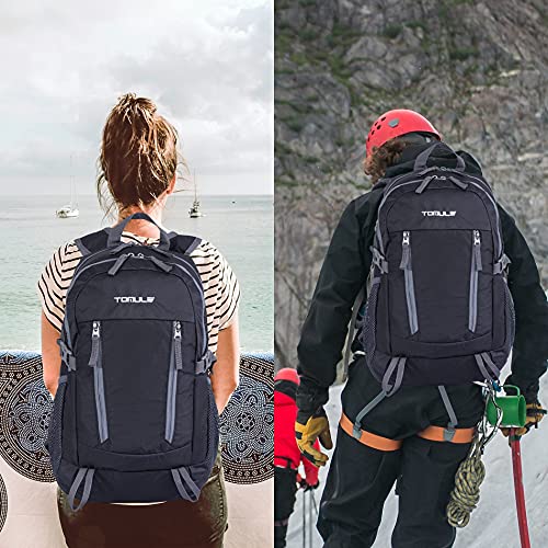 TOMULE 25L Small Hiking Backpack Travel Daypack, Water Resistant Packable Camping Bike Backpack for Women Men