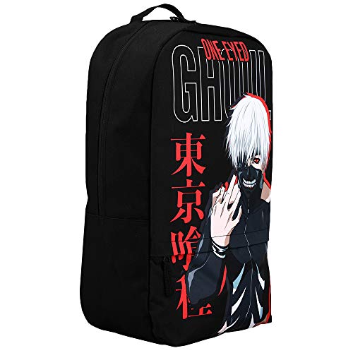 Anime Tokyo Ghoul Graphic Print Backpack with Laptop Pocket