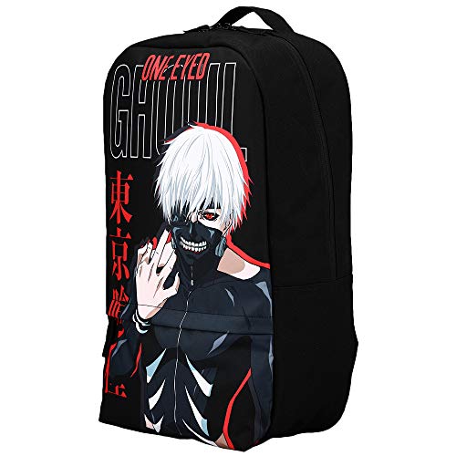 Anime Tokyo Ghoul Graphic Print Backpack with Laptop Pocket