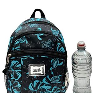 Hawaii Spirit Junior Backpack (Black/Teal, Honu Family)