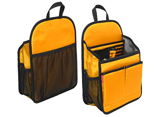 Insert organizer for casual and fashion backpack (L) (Deep Yellow)