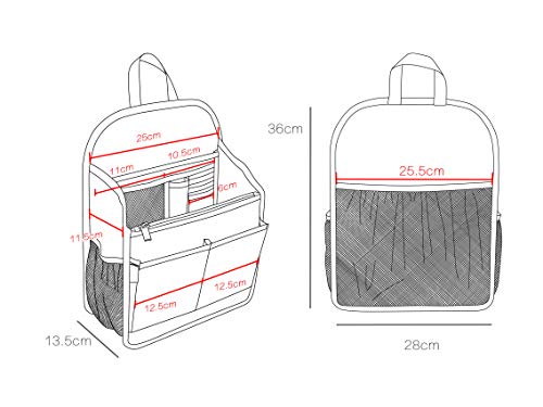 Insert organizer for casual and fashion backpack (L) (Deep Yellow)