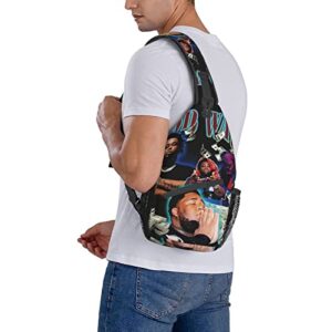 R-od W-ave Crossbody Bag,Sling Shoulder Backpack, for Outdoor Travel,Sports,Camping,Hiking,Shoulder Bags