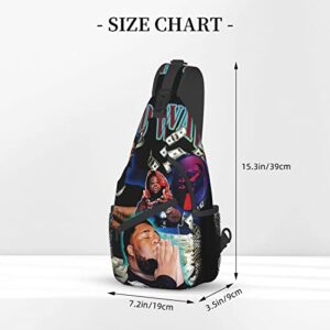 R-od W-ave Crossbody Bag,Sling Shoulder Backpack, for Outdoor Travel,Sports,Camping,Hiking,Shoulder Bags