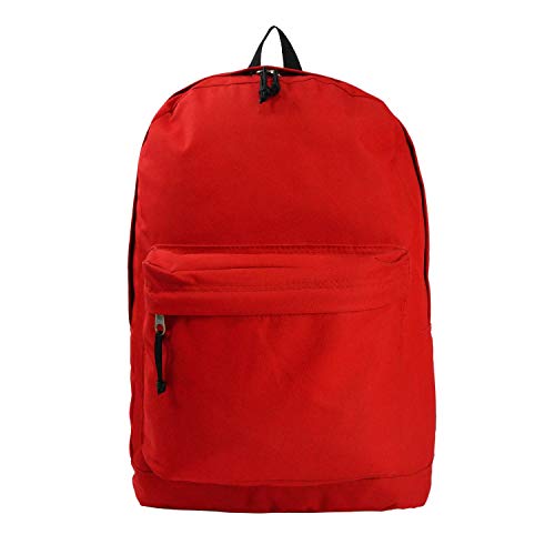 K-Cliffs Classic Bookbag Basic Backpack School Bookbag Student Simple Emergency Survival Daypack 18 Inches