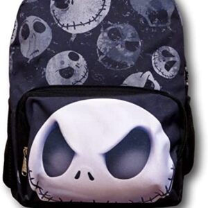 Nightmare Before Christmas 12in Backpack Jack Face All Over Small NBC Bag